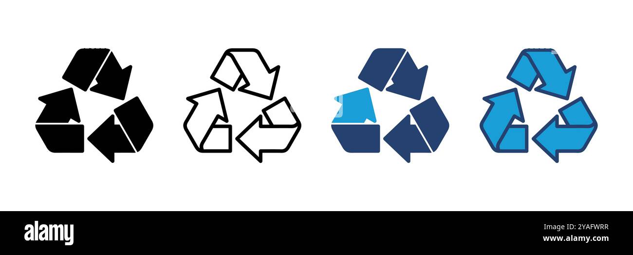 Recycle icon vector. Recycling vector icon Stock Vector Image & Art - Alamy