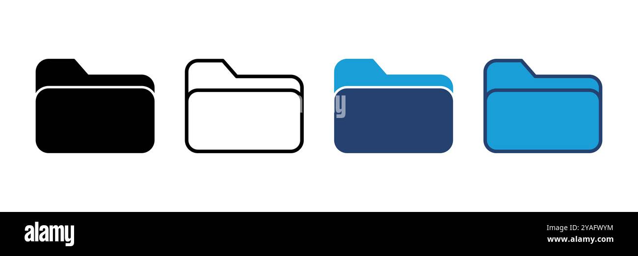 Folder icon vector. folder vector icon Stock Vector Image & Art - Alamy