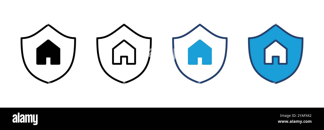 home insurance icon vector. home protection icon Stock Vector Image ...