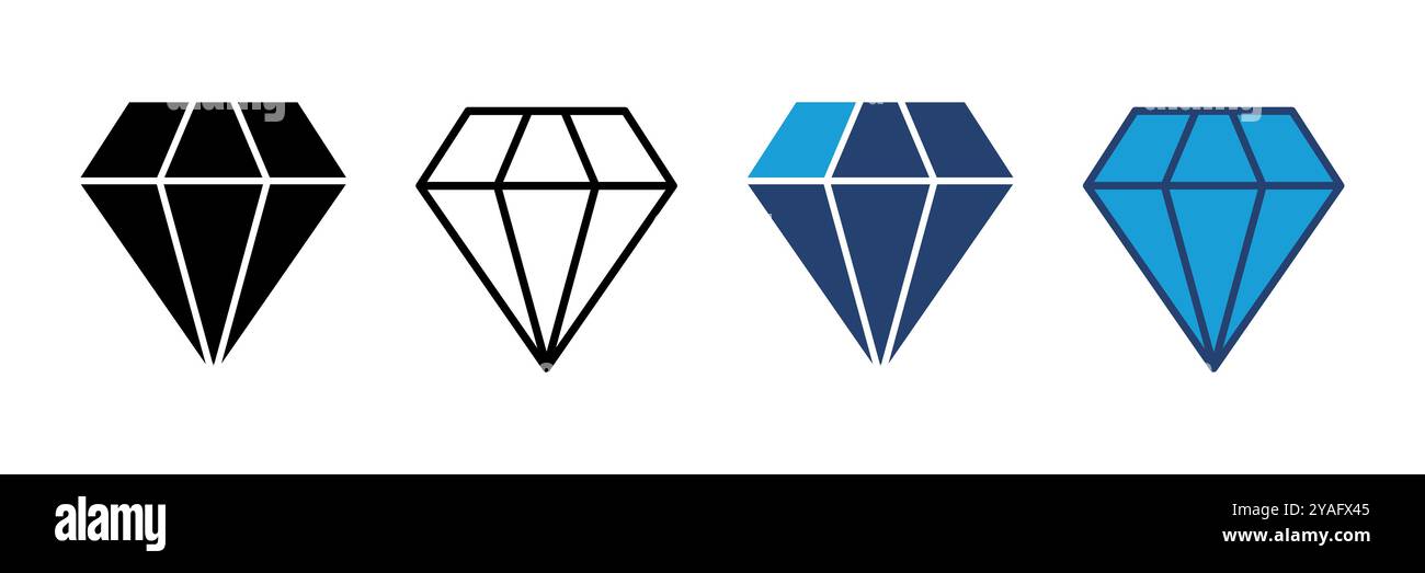 Diamond icon vector. diamond gems vector icon Stock Vector Image & Art ...