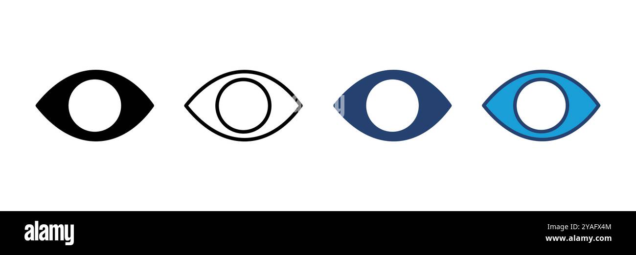 Eye icon vector. Eye vector icon. Look and Vision icon Stock Vector ...