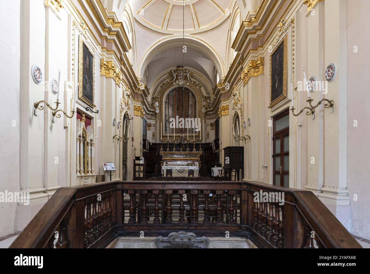 Rabat, Malta, 01 07 2022: Interior design of the catholic chapel of the ...