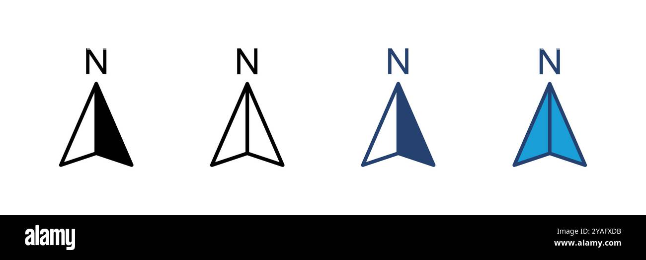 Compass icon vector. arrow compass icon vector Stock Vector Image & Art ...