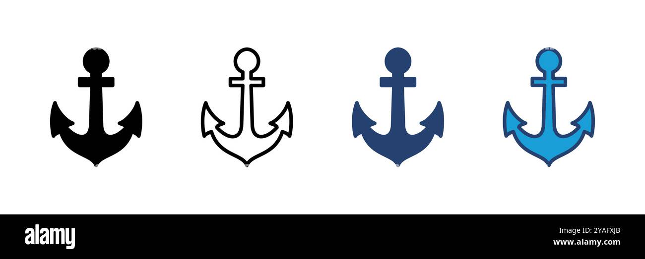 Anchor icon vector. Anchor symbol logo. Anchor marine icon Stock Vector ...
