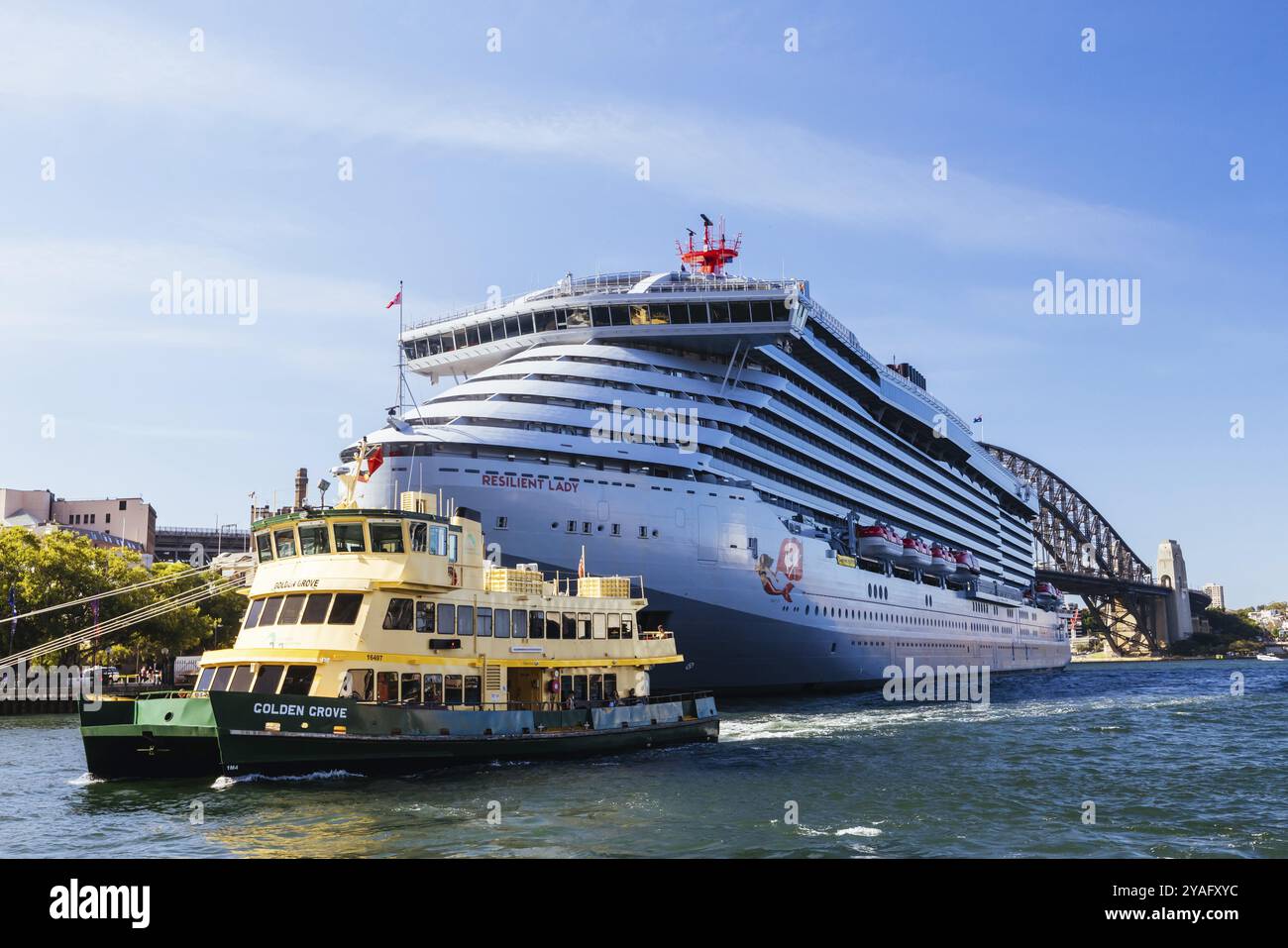 SYDNEY, AUSTRALIA, DECEMBER 05: Virgin Voyages' Resilient Lady is ...