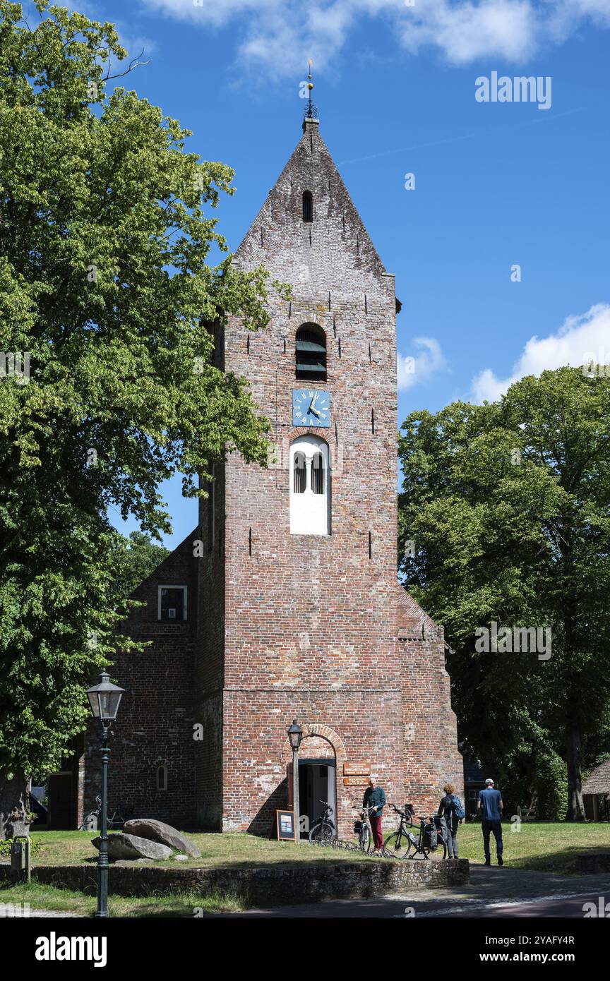 Norg, Drenthe, The Netherlands, 07 20 2022, Tower of the local ...