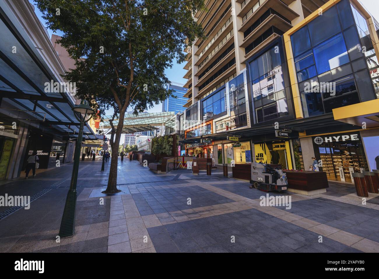 BRISBANE, AUSTRALIA, JULY 29, 2023: Popular and busy Queen St Mall in ...