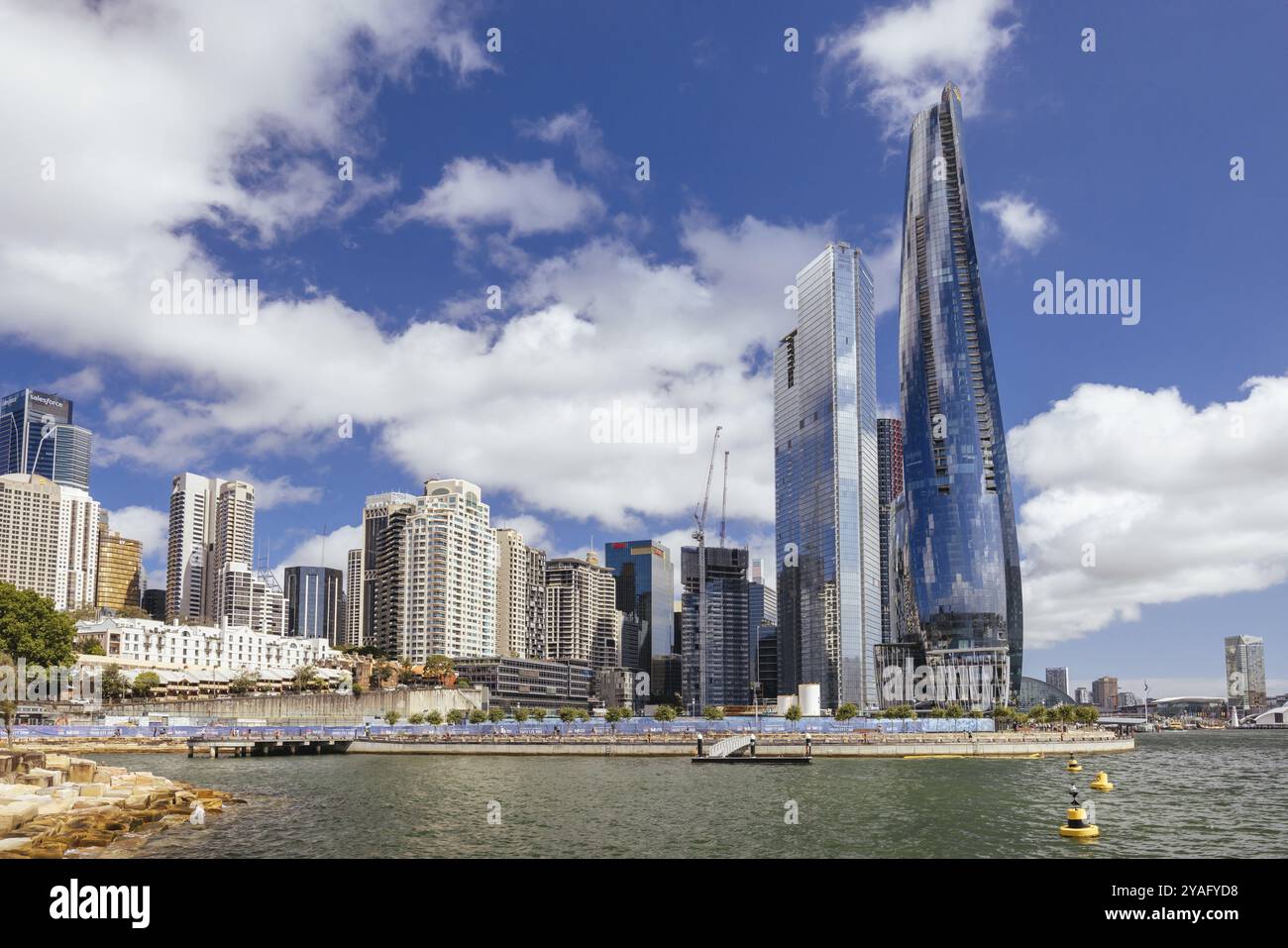SYDNEY, AUSTRALIA, DECEMBER 03, 2023: The Barangaroo Reserve area and ...