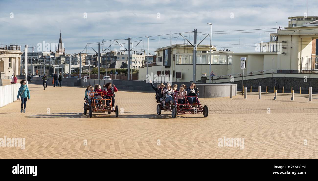 Ostend, West Flanders, Belgium 10 26 2019 Two go cards with teenage ...
