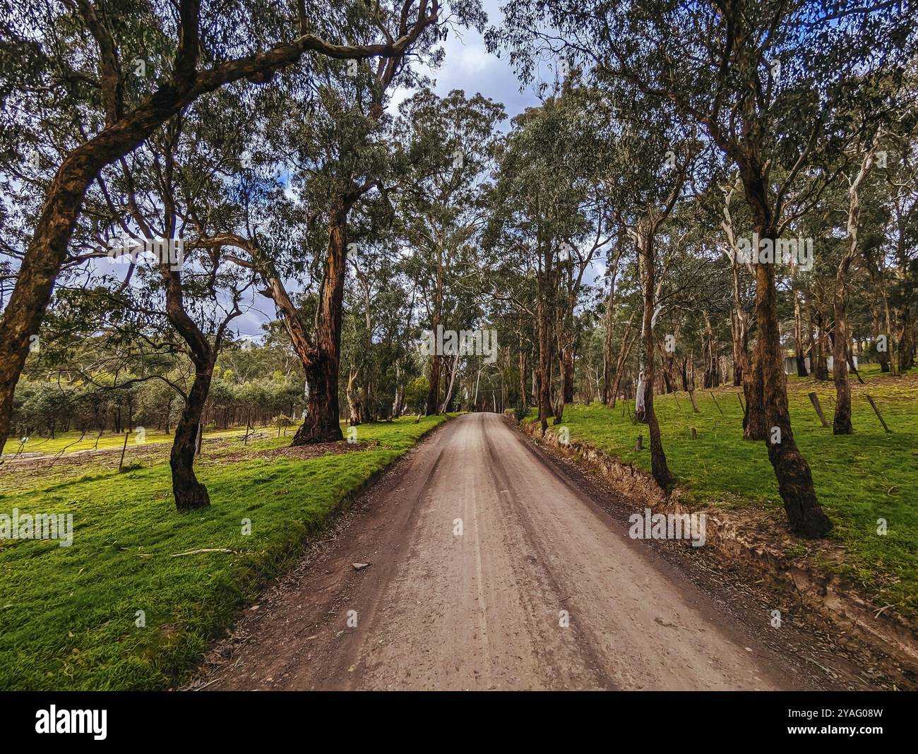 Australian rural country scene at the base of Kinglake near Arthurs ...