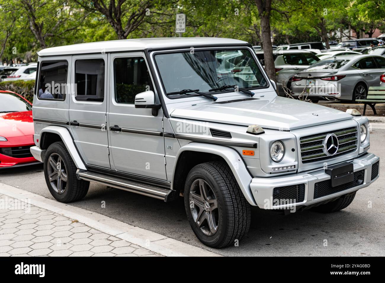 Miami Beach, Florida USA - June 10, 2024: Mercedes G55 AMG V8 ...