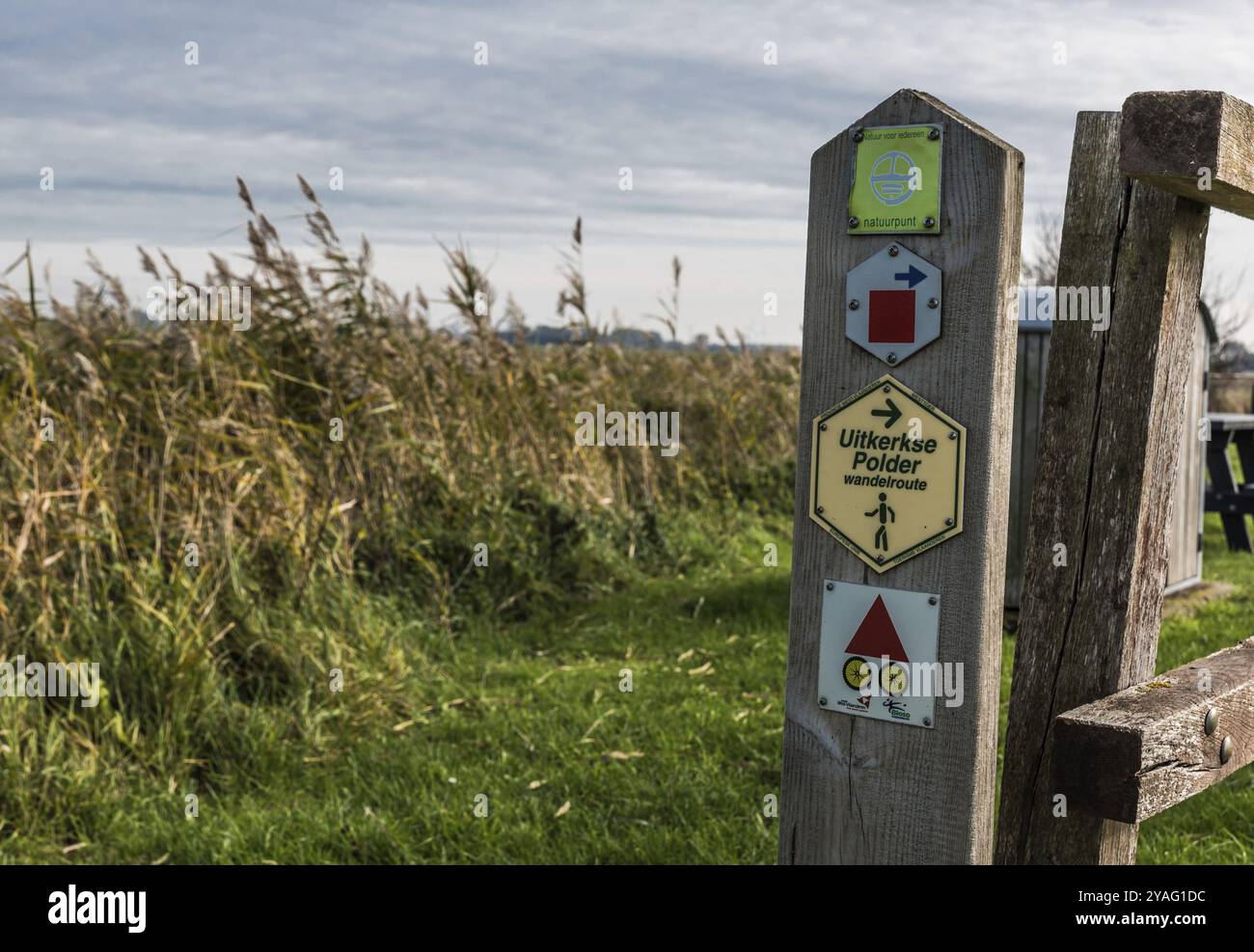 Blankenberge, Flanders, Belgium, 30 10 2018: Signs indicating the ...