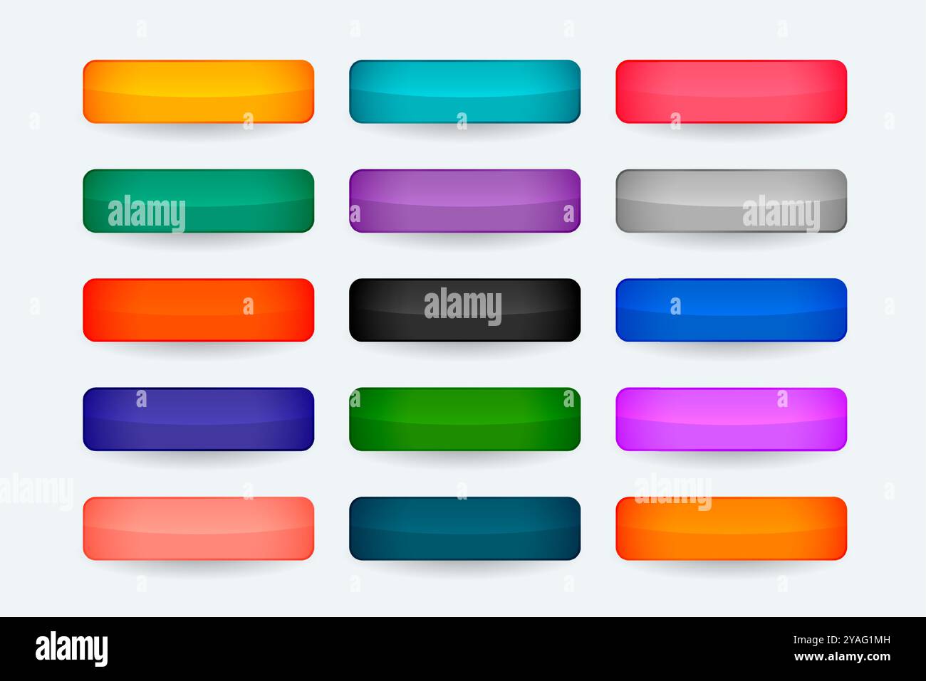 set of blank web button sign for download app vector Stock Vector Image & Art - Alamy