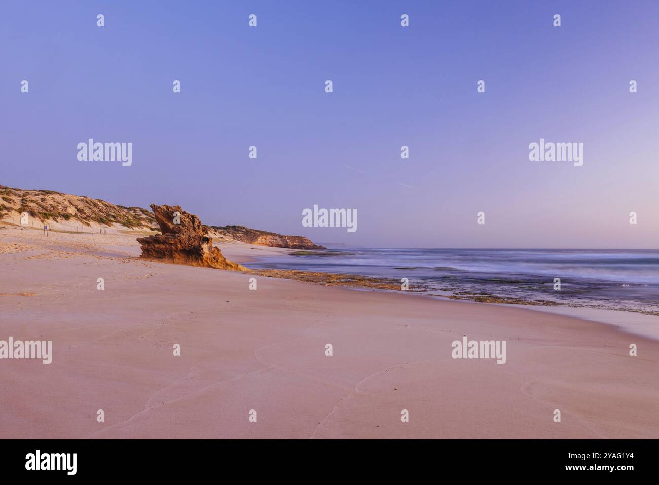 The idyllic Number Sixteen Beach at sunset in Rye, Victoria, Australia ...