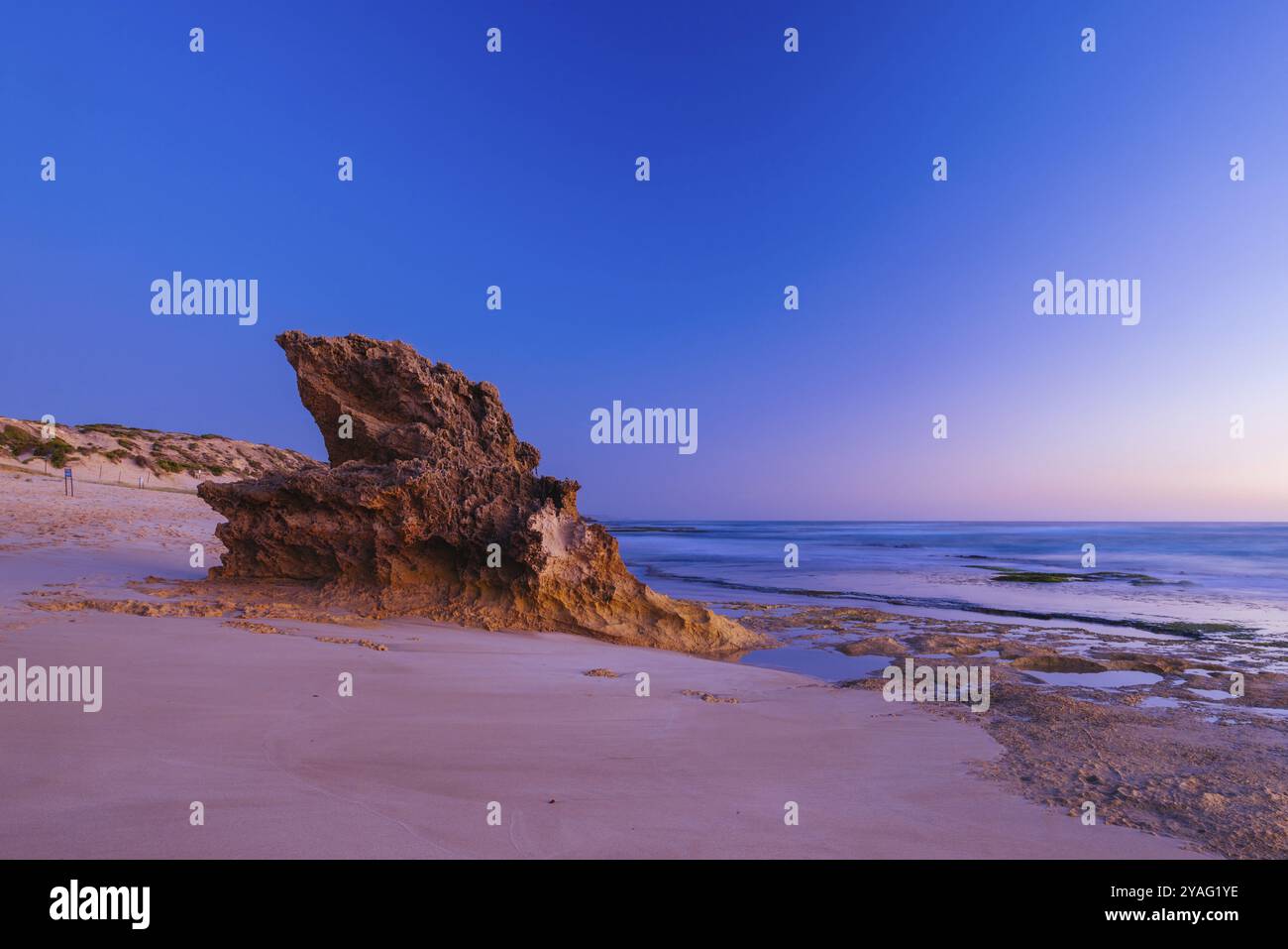 The idyllic Number Sixteen Beach at sunset in Rye, Victoria, Australia ...