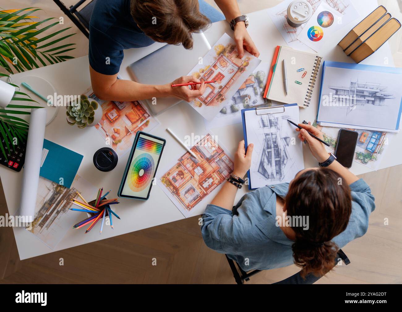 Professional designer working colors hi-res stock photography and ...