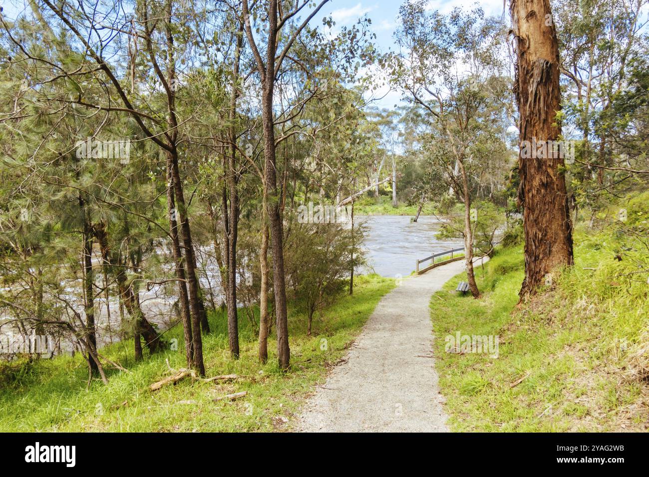 MELBOURNE, AUSTRALIA, OCTOBER 08: The Yarra River breaks its banks at ...