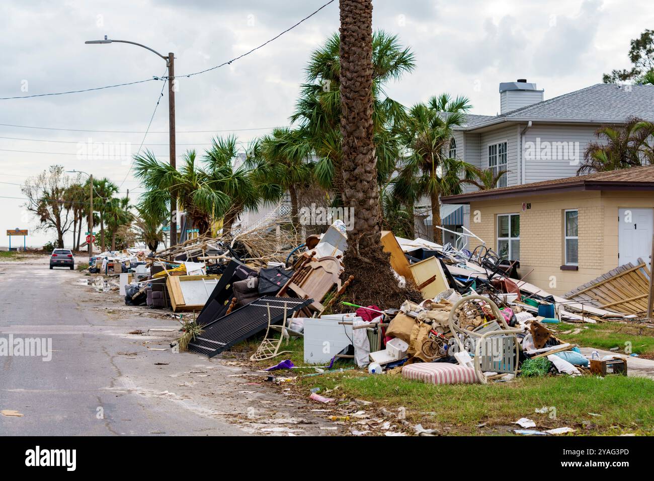 Florida hurricane aftermath. Image showing debris and destruction Stock ...