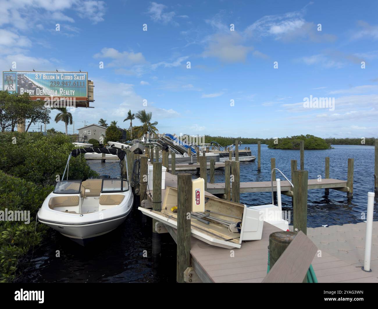 Boats wrecked from storm surge and heavy winds from Hurricane Milton ...
