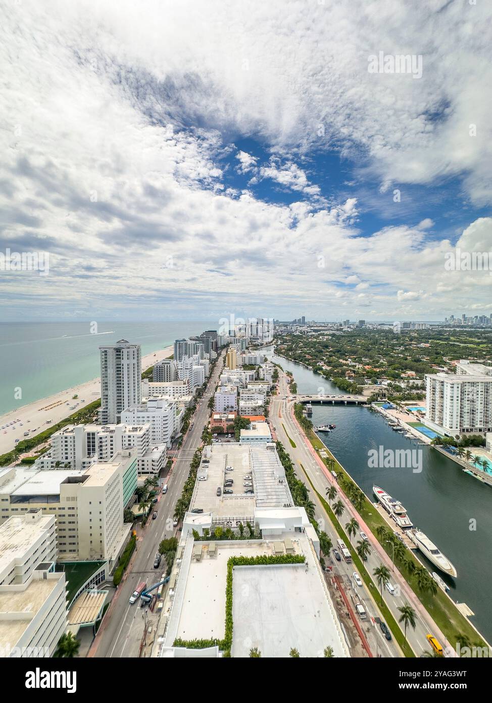 Miami aerial flood hi-res stock photography and images - Alamy