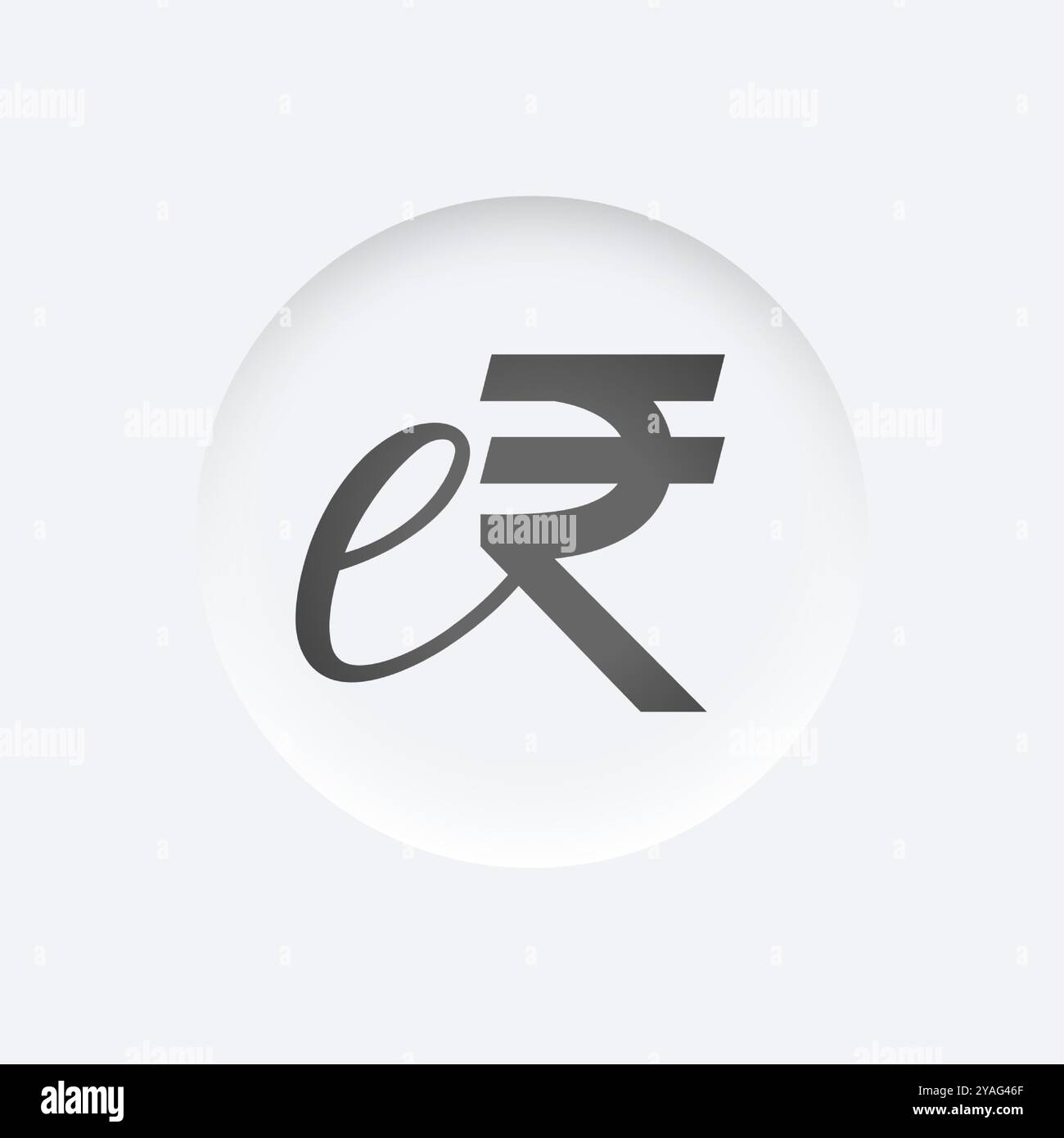 virtual currency e-rupi symbol background for secure payment vector ...