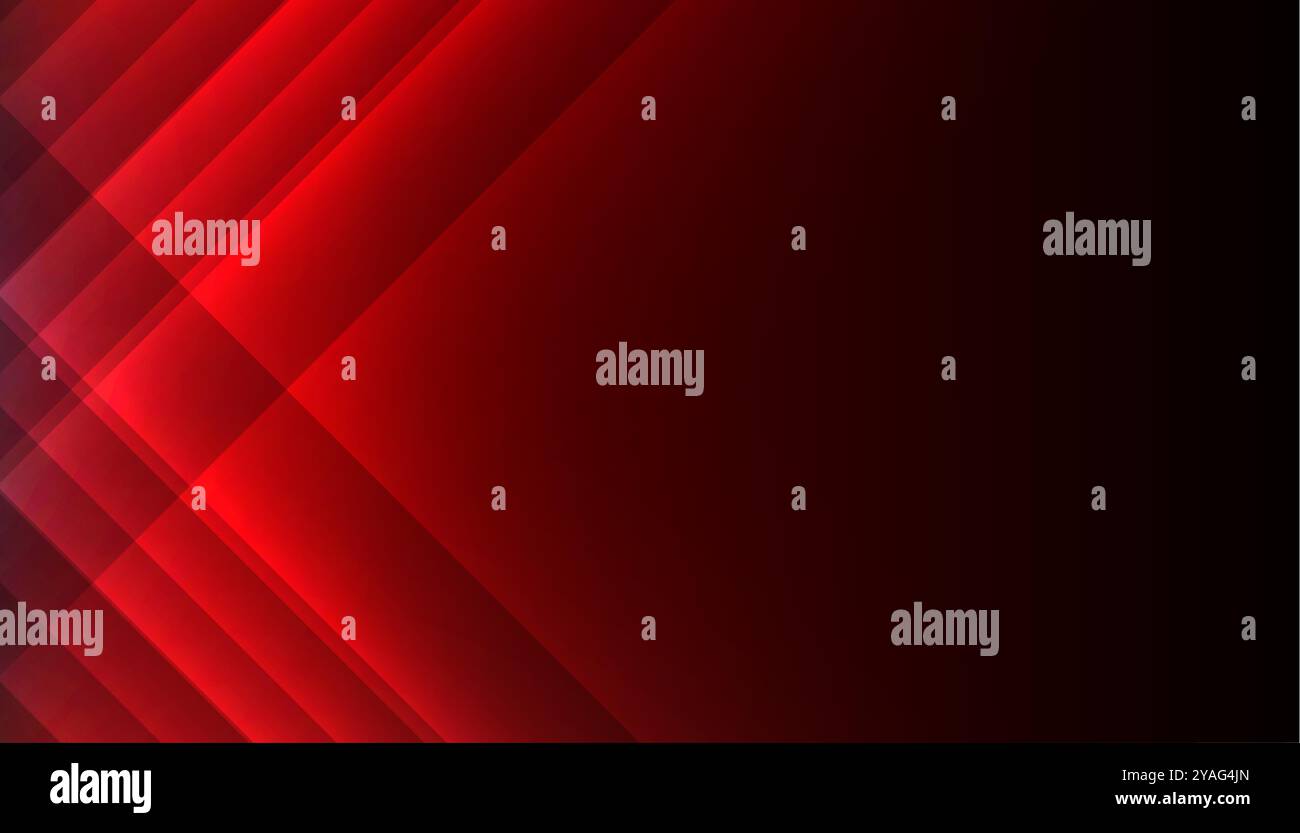 geometric style luminous red stripe line background with text space ...