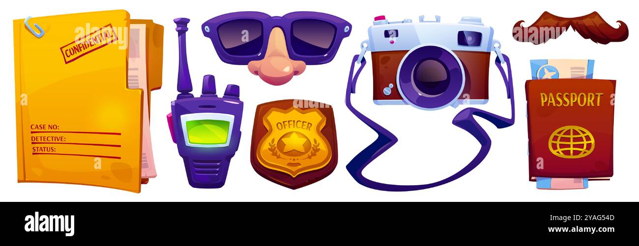 Police case folder Stock Vector Images - Alamy