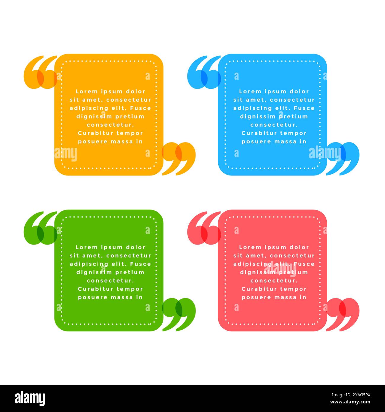 simple quotation mark element template in collection vector Stock ...