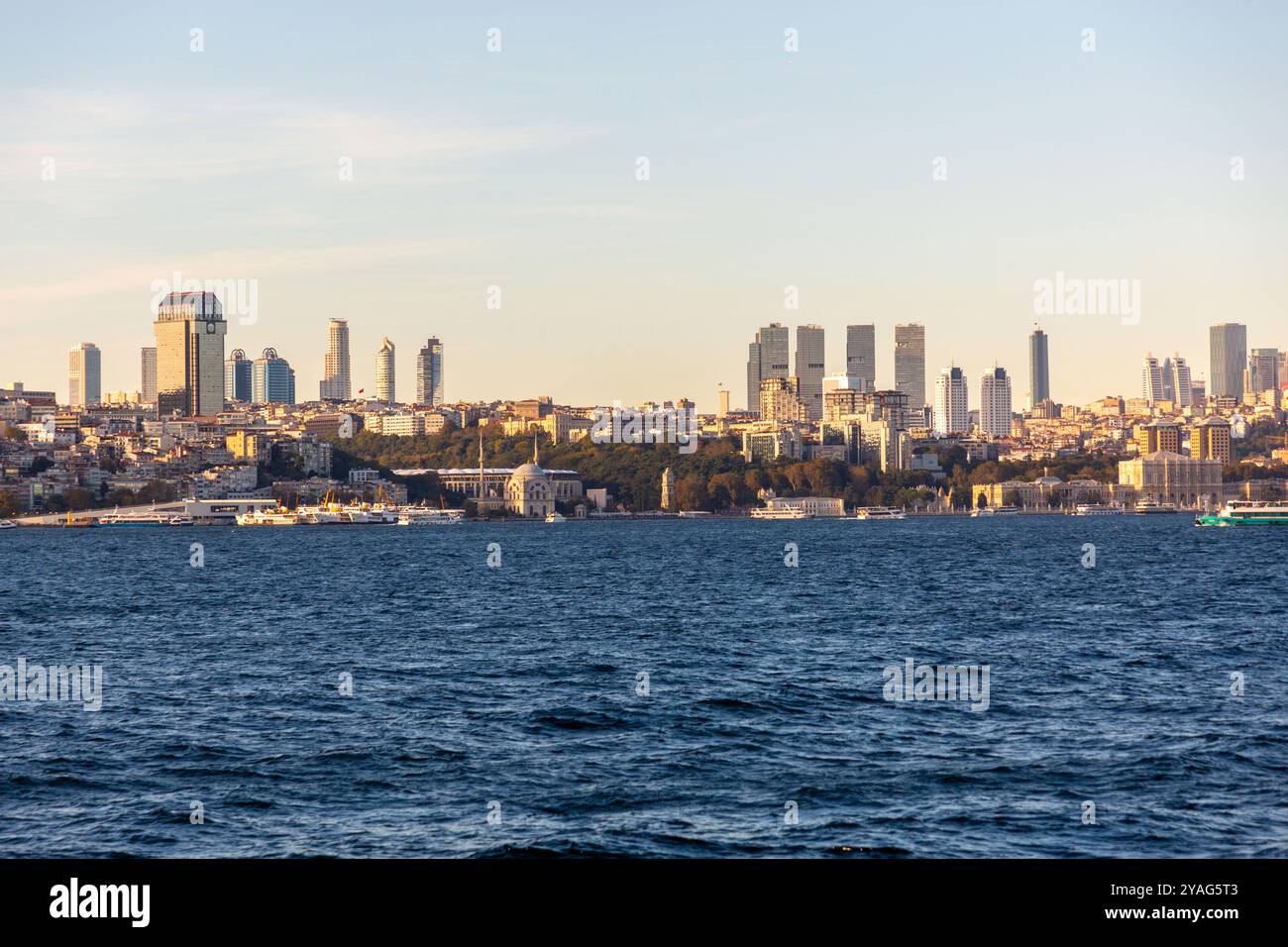 Istanbul, Turkiye - OCT 8, 2024: Skyline view of Istanbul seen from the ...