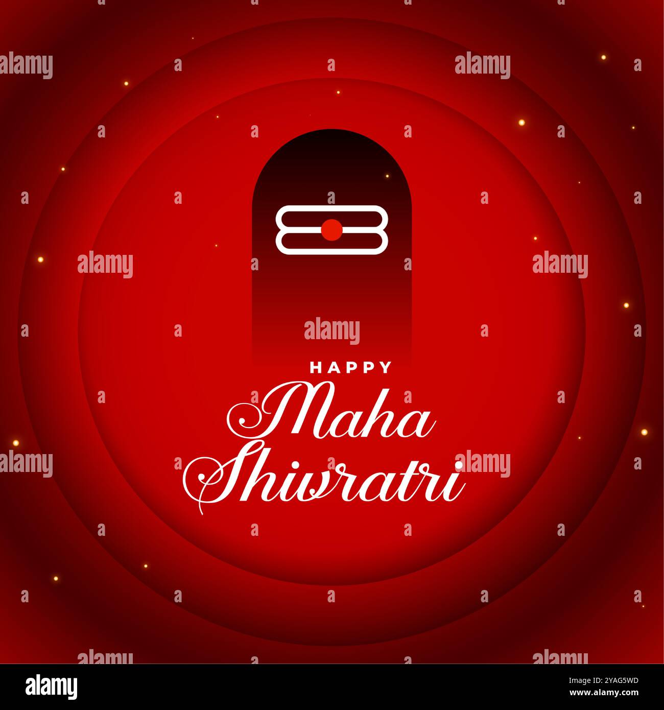 happy maha shivratri religious background with shiv lingam design ...