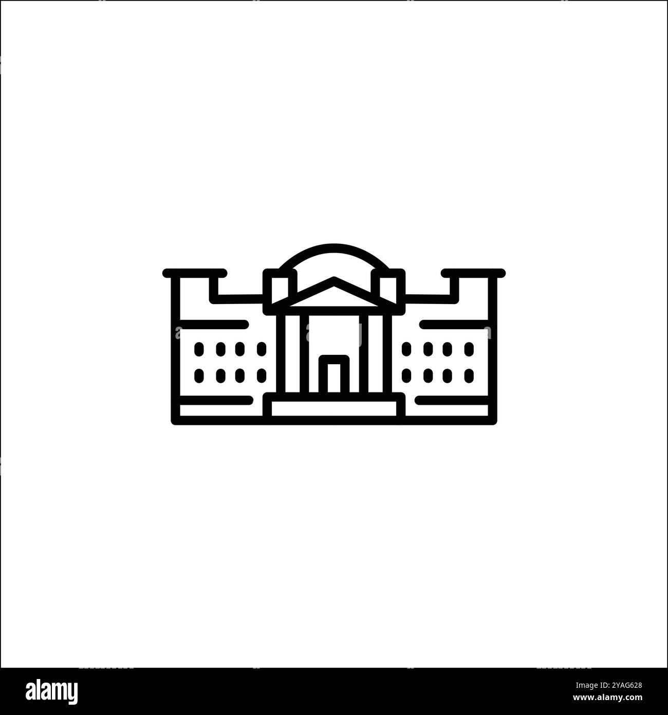 Neoclassical landmark building Stock Vector Images - Alamy