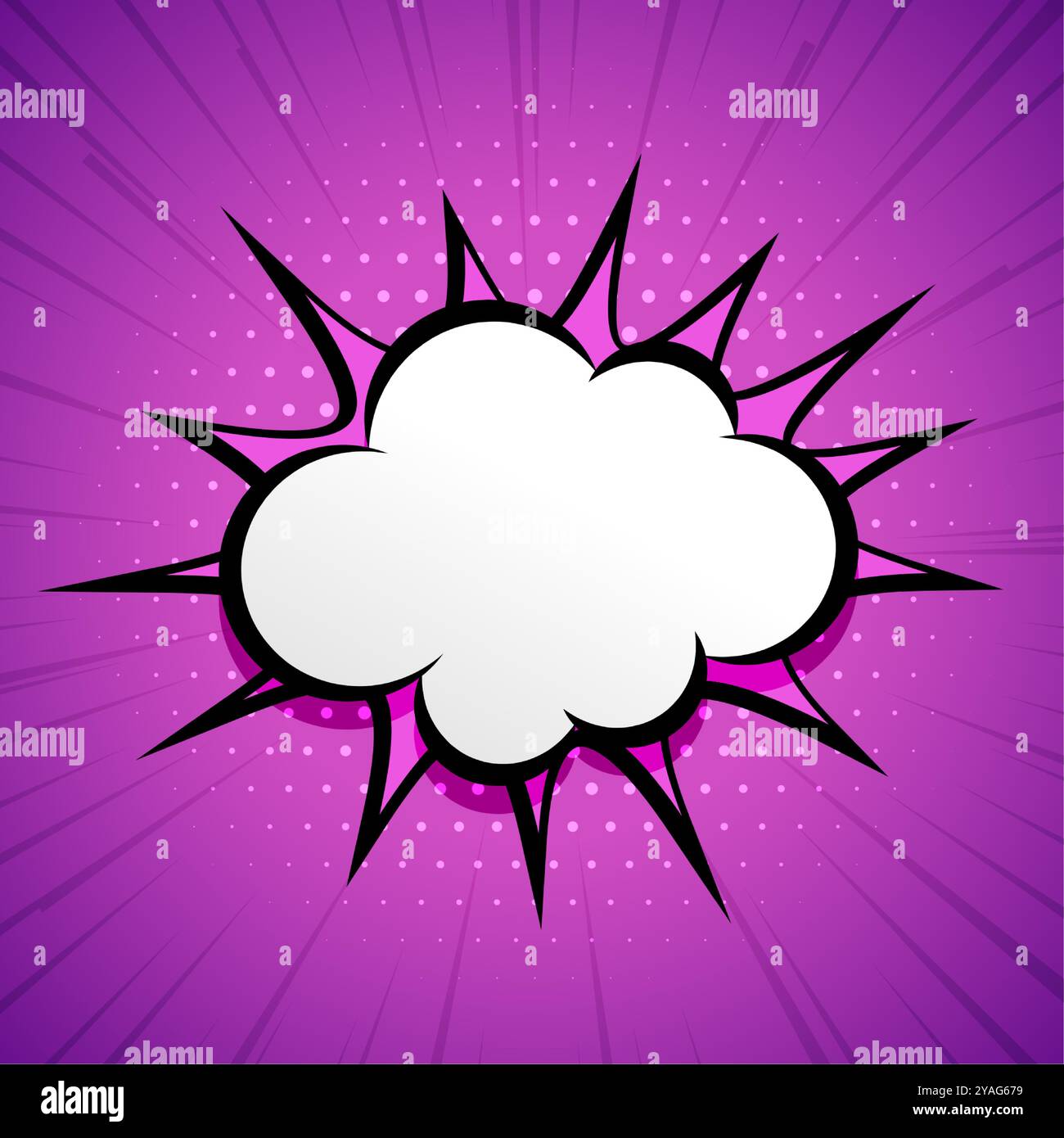 comic magazine style abstract chat bubble frame background vector Stock ...