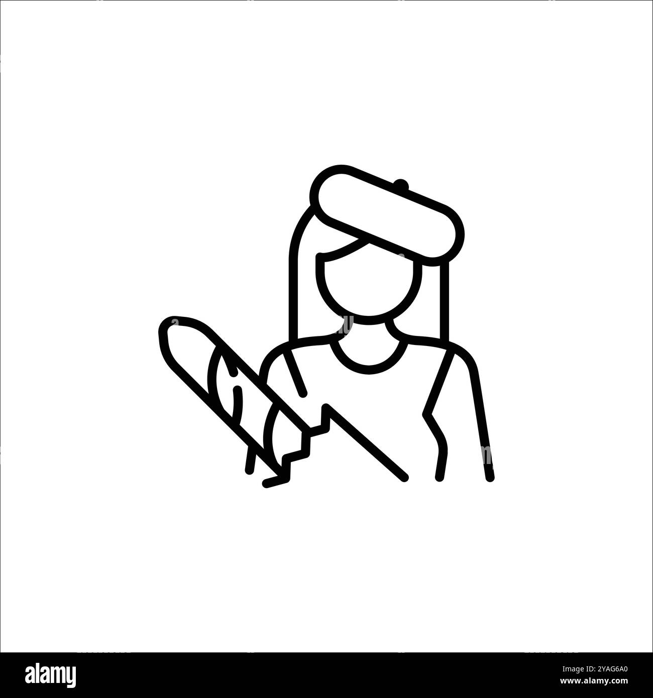 Fashionable parisian woman Stock Vector Images - Alamy