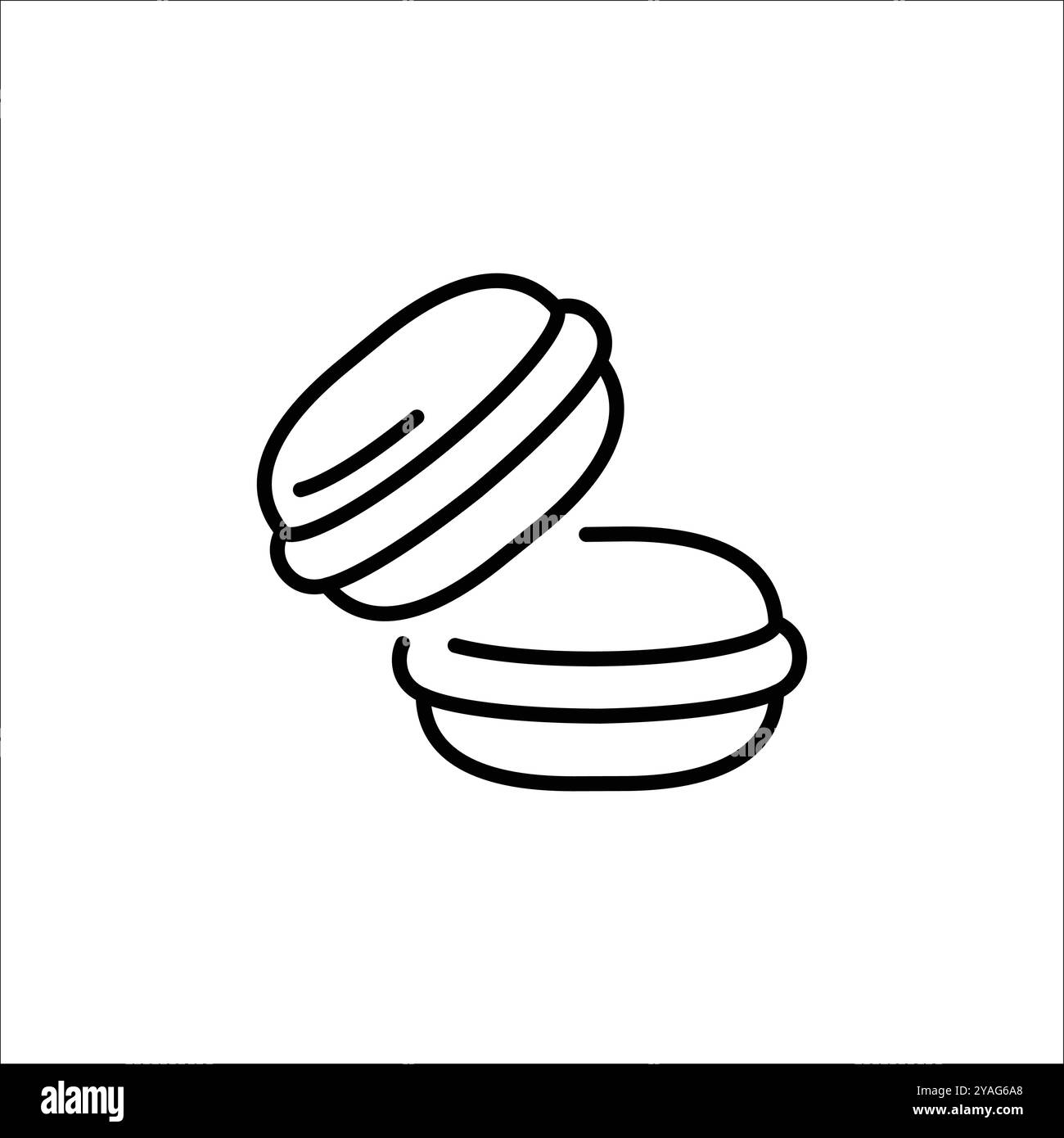 Macarons Icon Outline Stock Vector Image & Art - Alamy