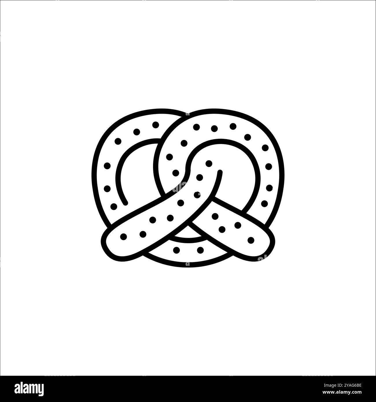 Pretzel bite Stock Vector Images - Alamy