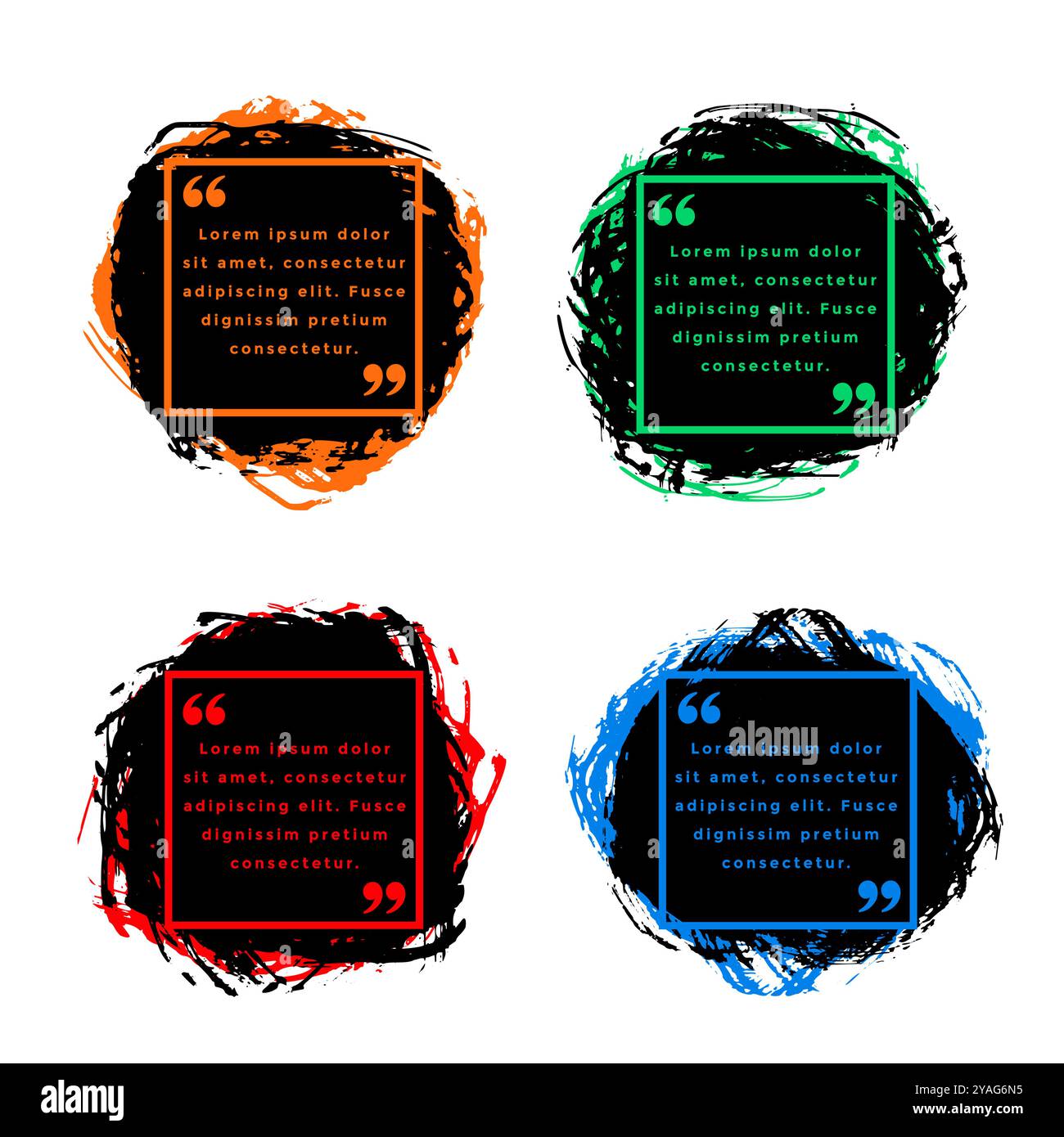 stylish double inverted comma template for speak and advise vector ...