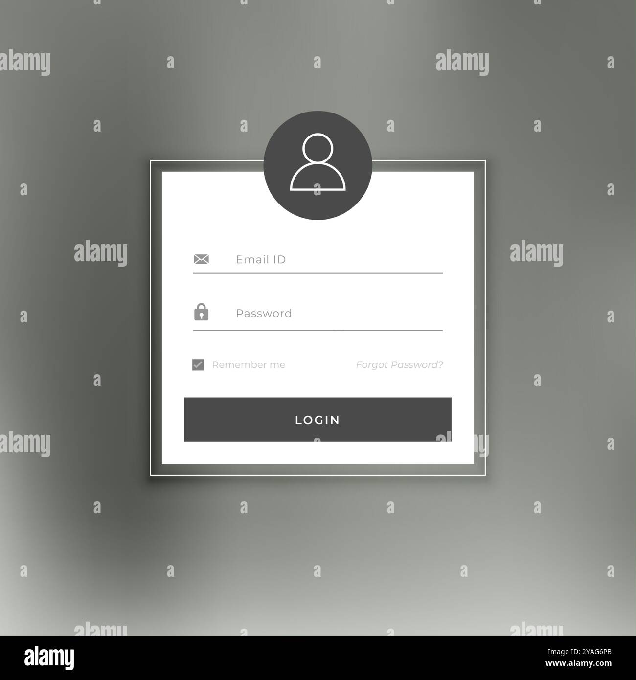 App login page Stock Vector Images - Alamy