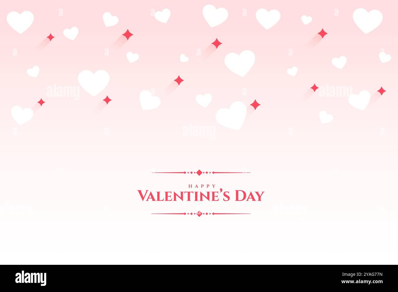 beautiful happy valentines day background for social media post vector ...