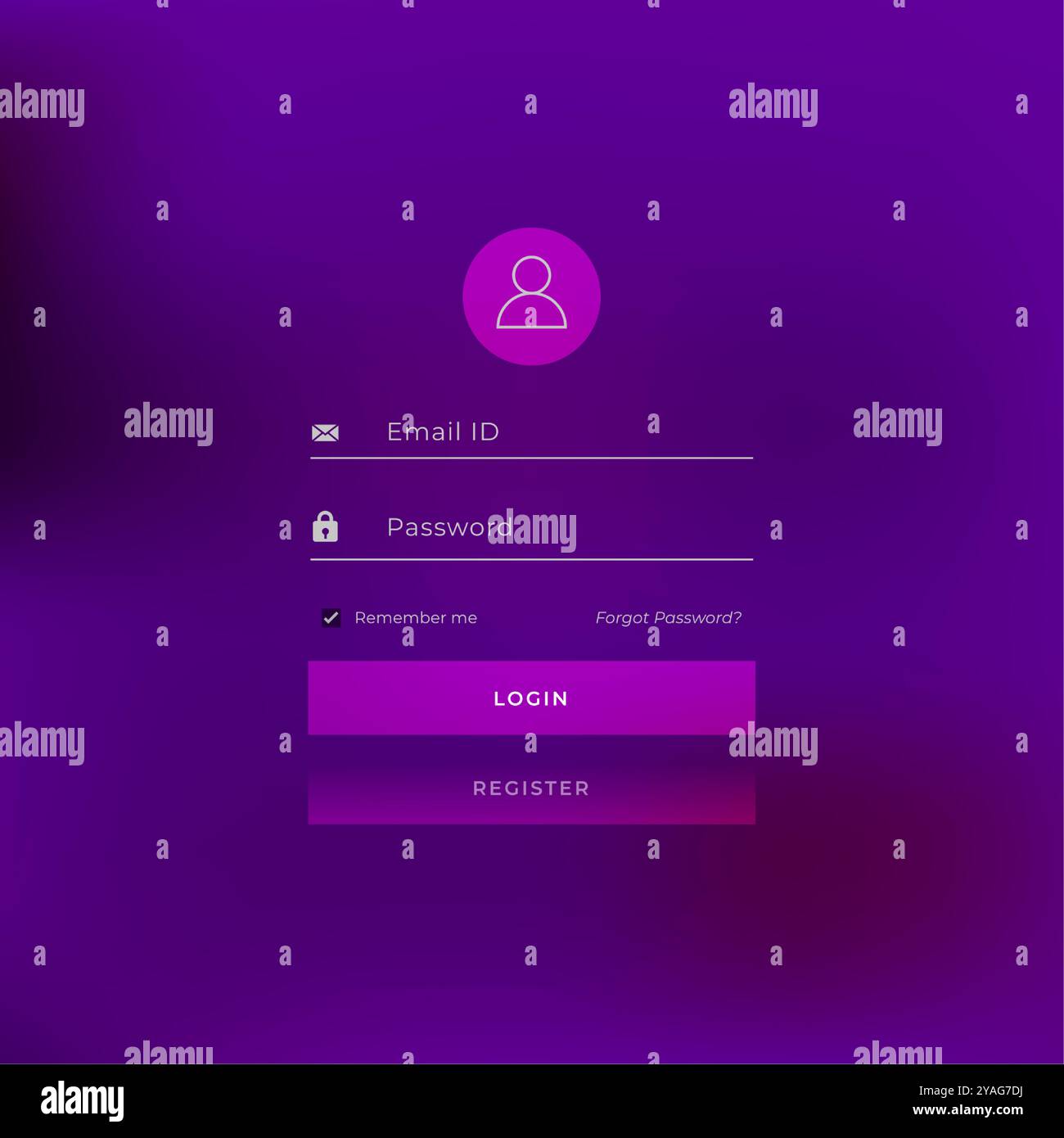modern business signup form template for web app access vector Stock ...