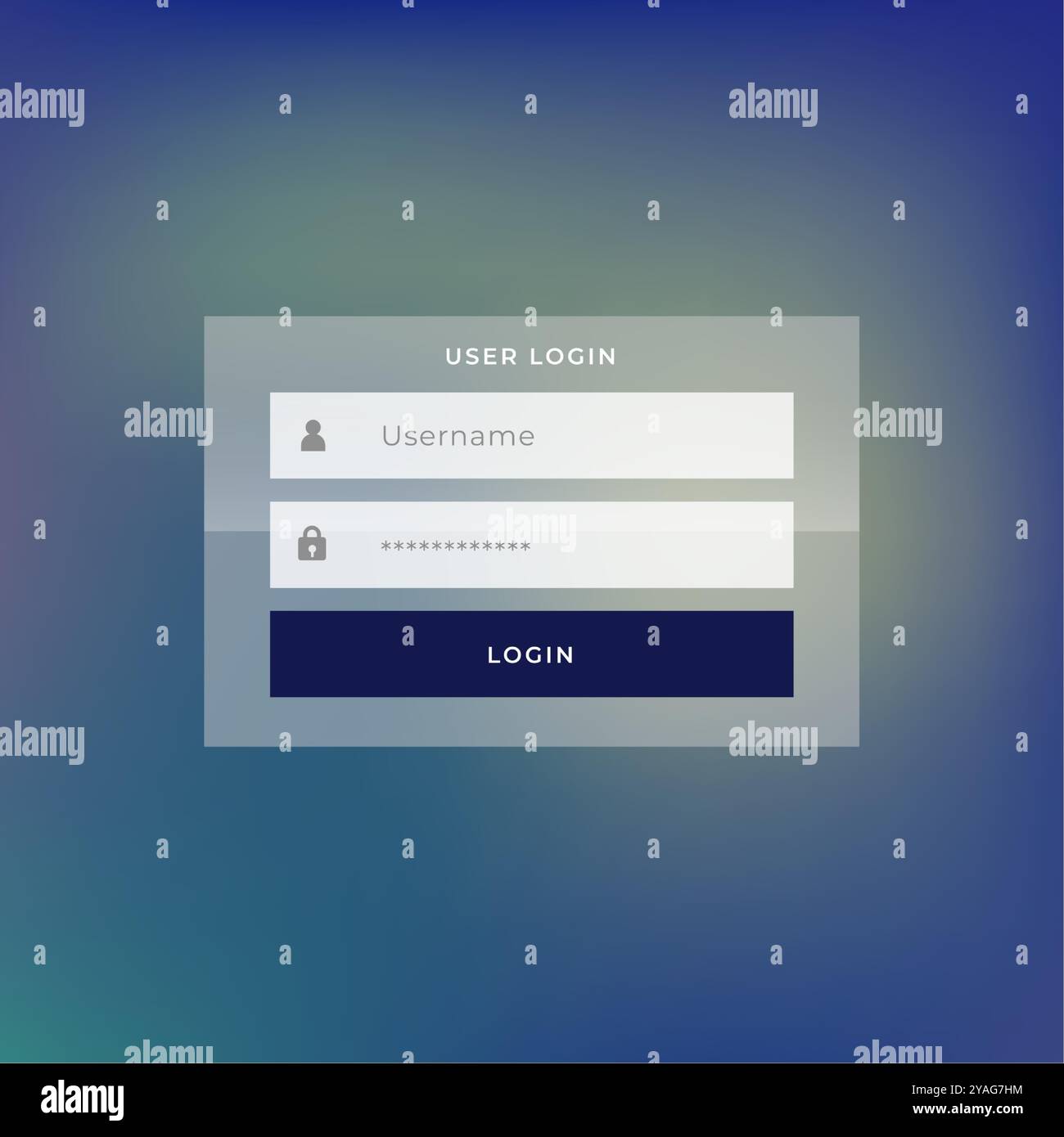 modern login form template for website access vector Stock Vector Image & Art - Alamy