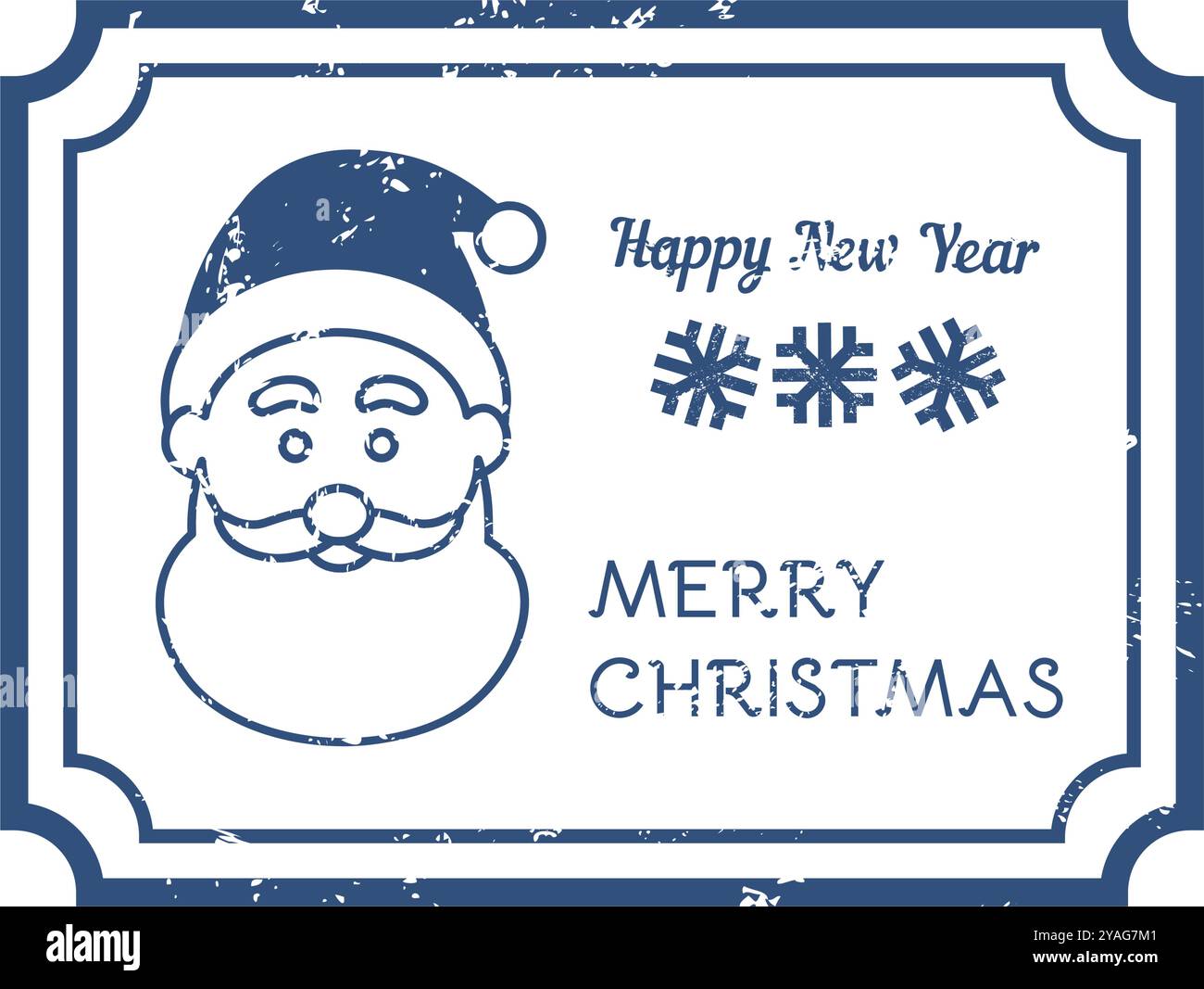 Santa Claus Mail Stamp vector Stock Vector Image & Art - Alamy