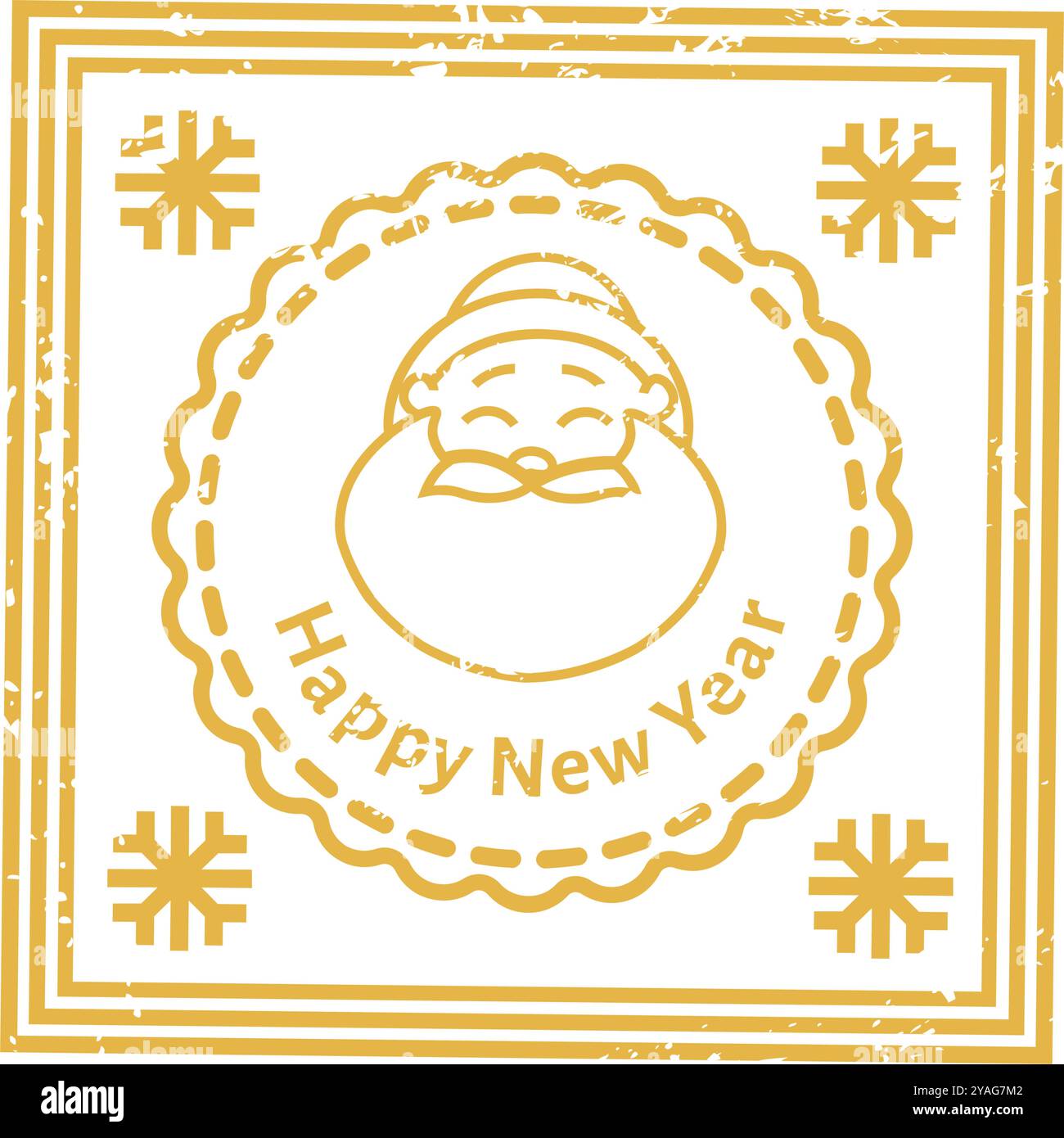 Santa Claus Mail Stamp vector Stock Vector Image & Art - Alamy