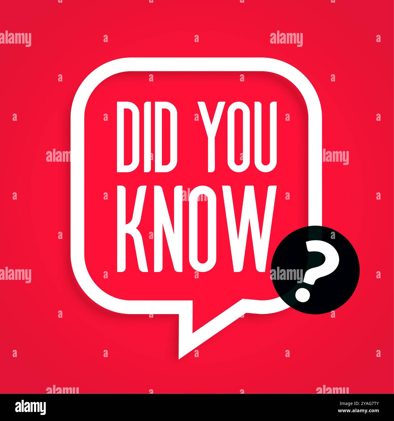 did you know modern background for discussion and advice vector Stock ...