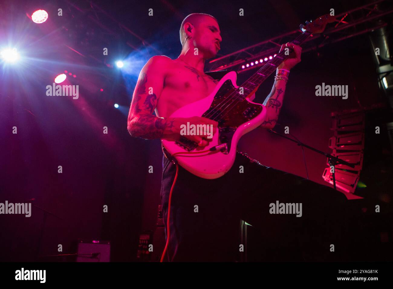 Oslo, Norway. 14th, September 2024. The British band SNAYX performs a ...
