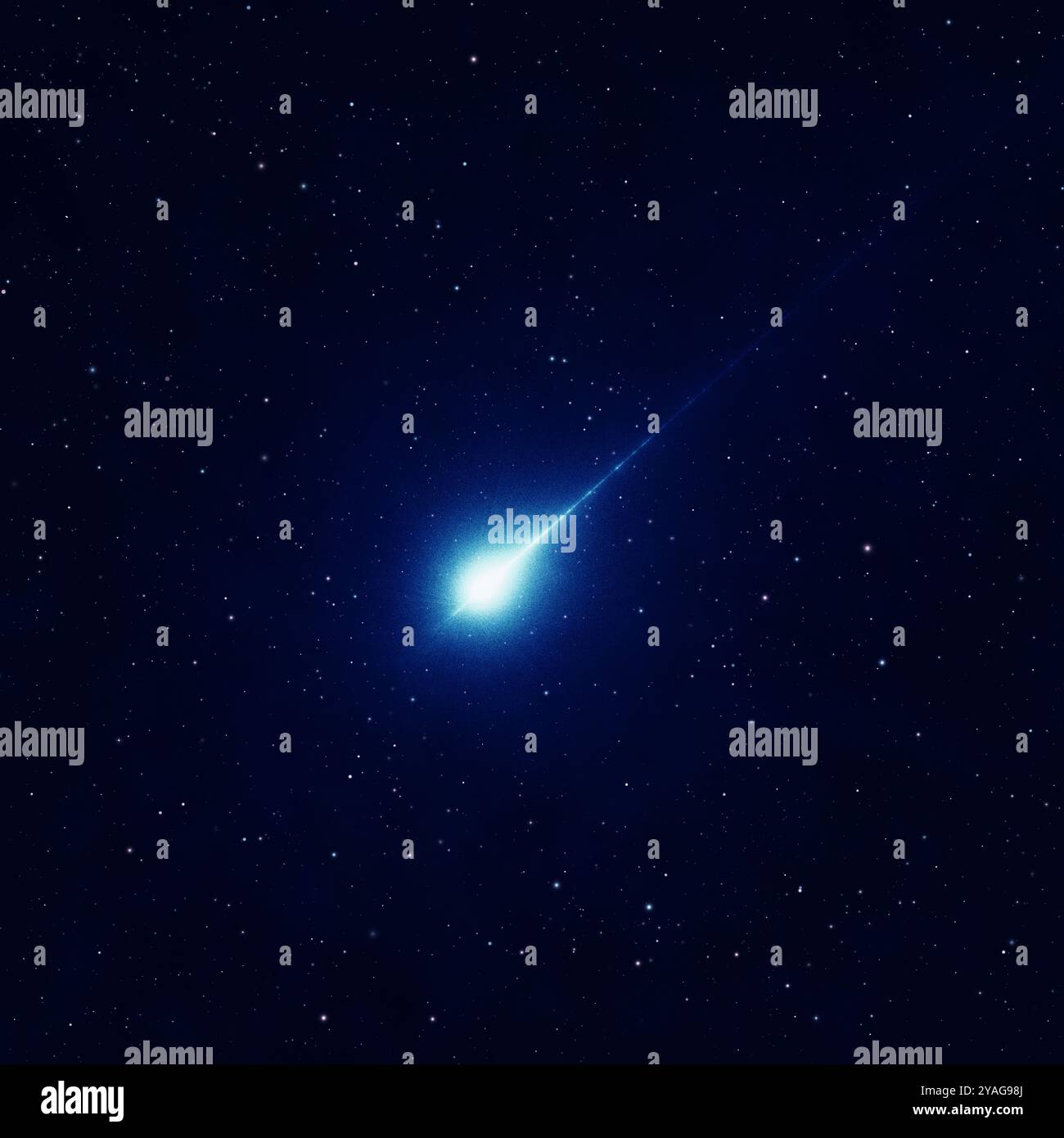 shooting star, comet, stars in outer space Stock Photo - Alamy