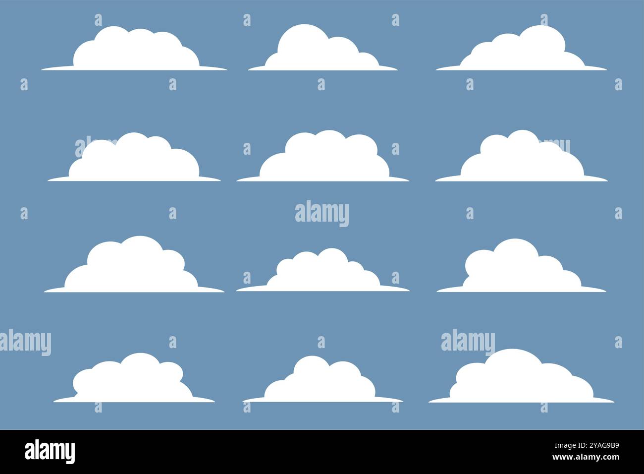 White clouds in shape Stock Vector Images - Alamy