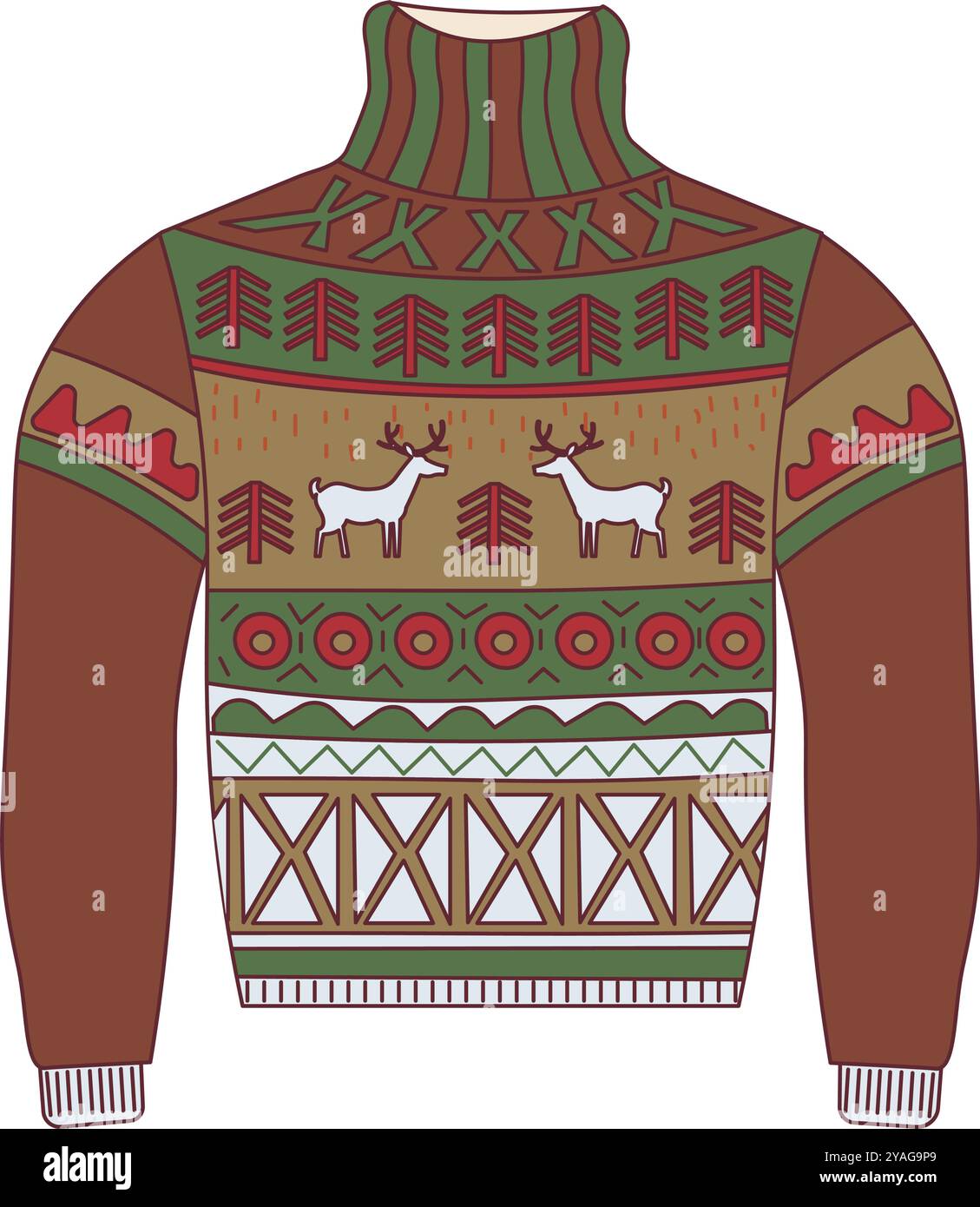 Sweater trees Stock Vector Images - Alamy