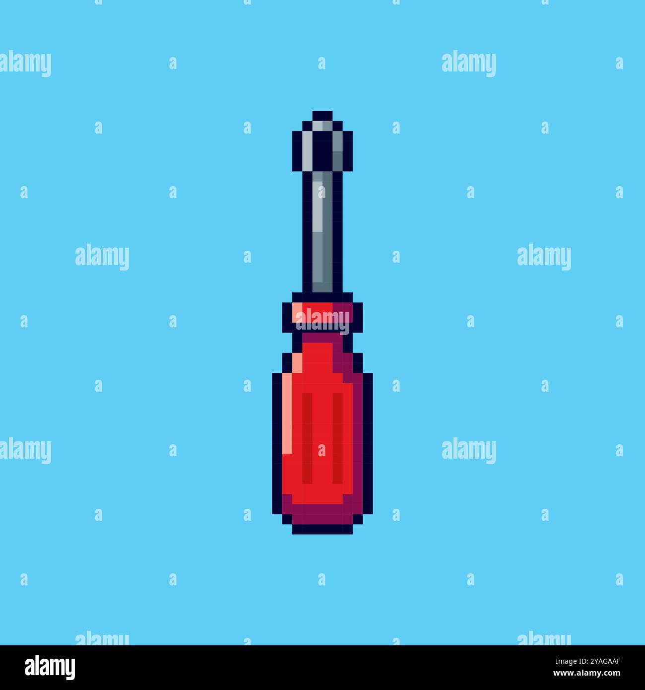 Pixel art screwdriver game asset design Stock Vector Image & Art - Alamy