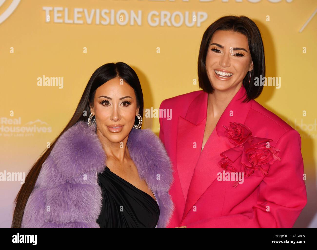 LOS ANGELES, CALIFORNIA - OCTOBER 10: (L-R) Angie Katsanevas and ...