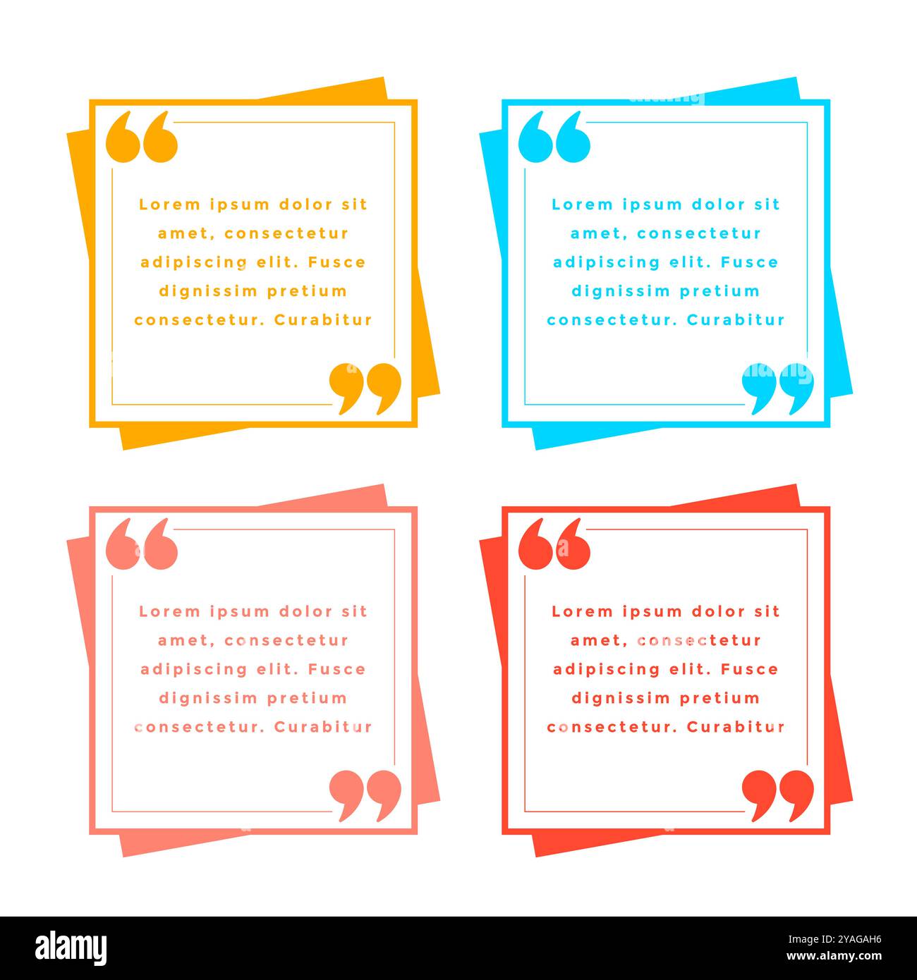 set of inverted comma mark templates for opinion or discussion vector ...